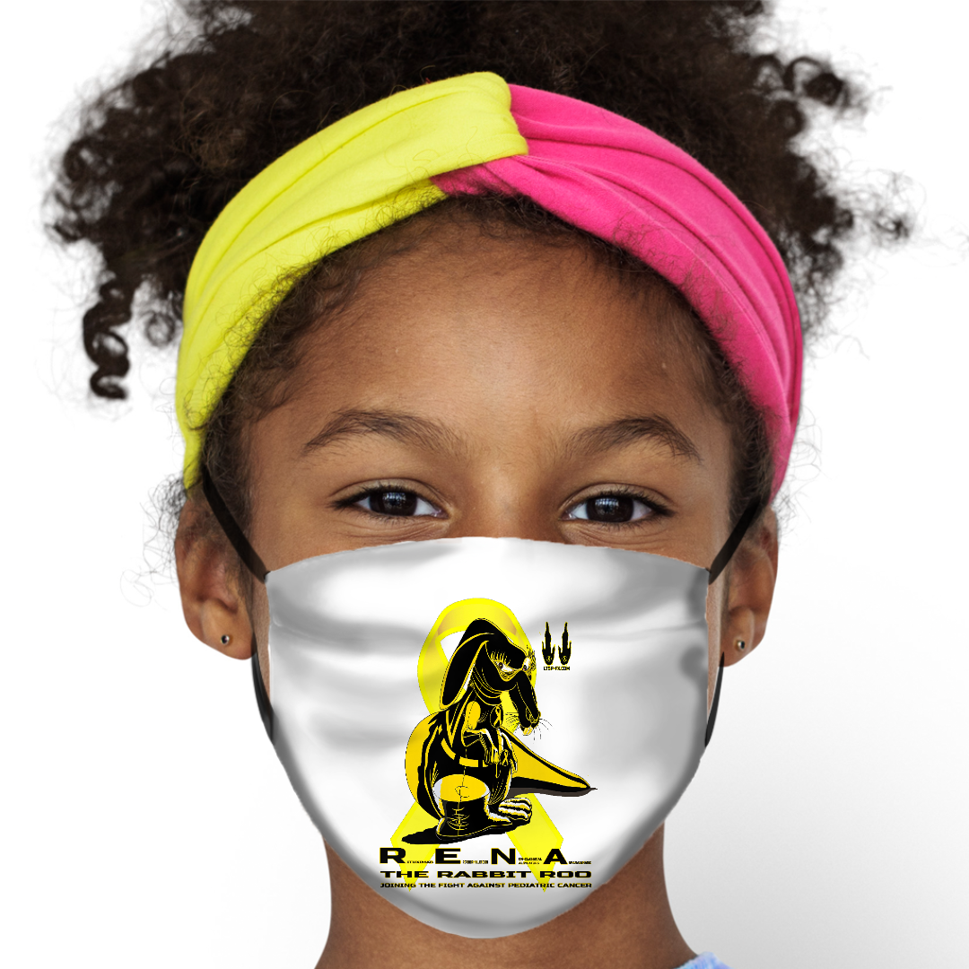 RENA The Pediatric Cancer Fighting Rabbit Roo Kids Face Mask – LTSP-FX